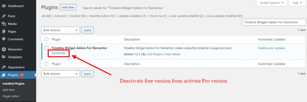 Upgrade Timeline Widget Free to Pro | Cool Timeline Documentation