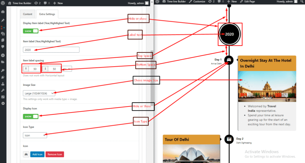 Timeline Builder Advanced Settings - Customize Your Timelines