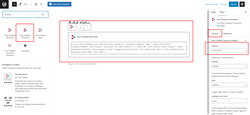 Create Horizontal Content Timelines with Cool Timeline Pro