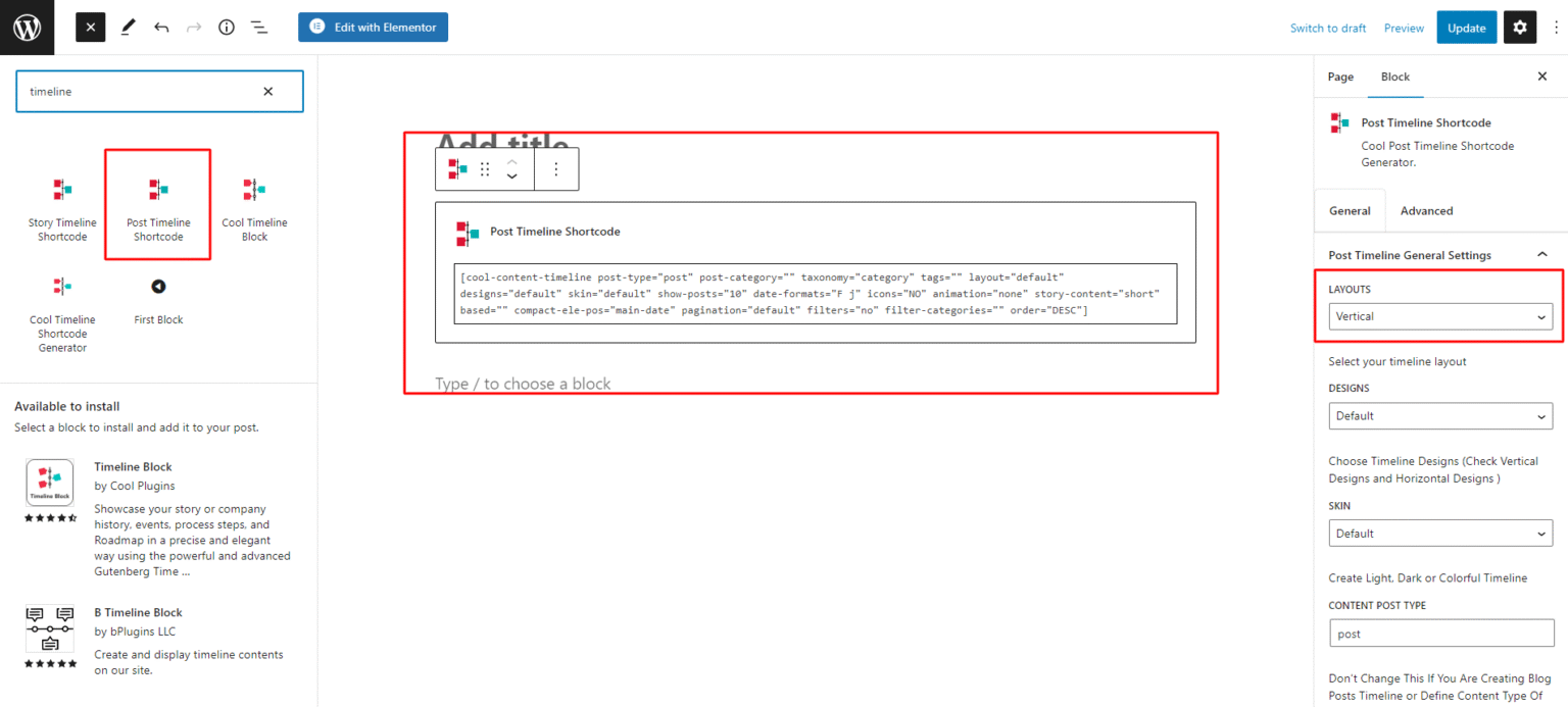 Create Vertical Content Timelines with Cool Timeline Pro