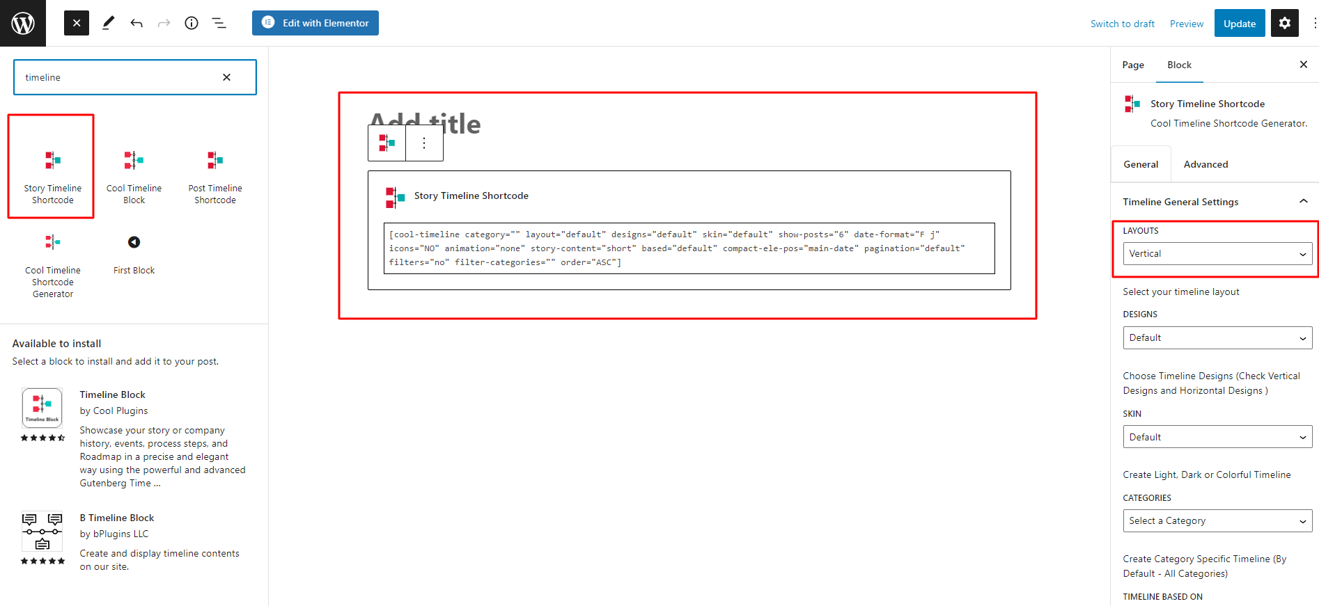 Create Vertical Timelines with Cool Timeline Pro