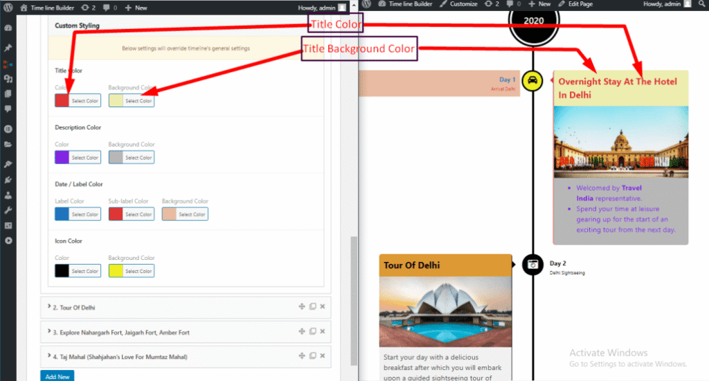 Timeline Builder Advanced Settings - Customize Your Timelines