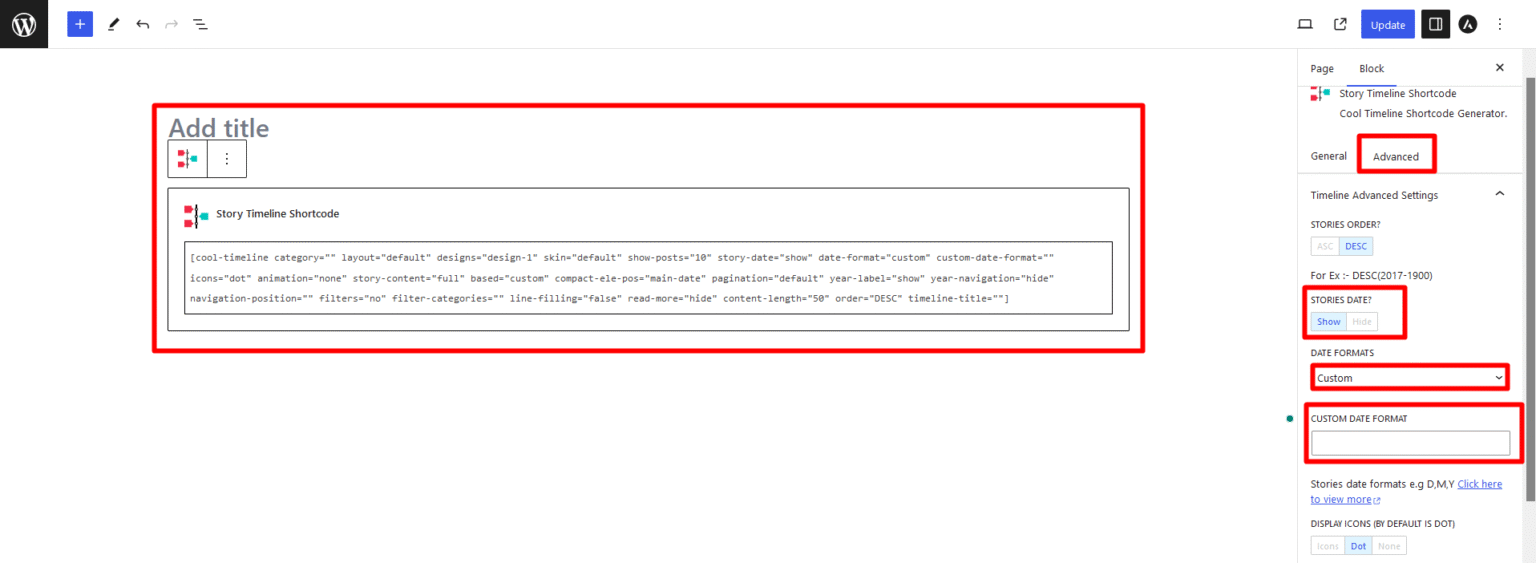 What is Custom Date Format in Cool Timeline Pro - FAQ