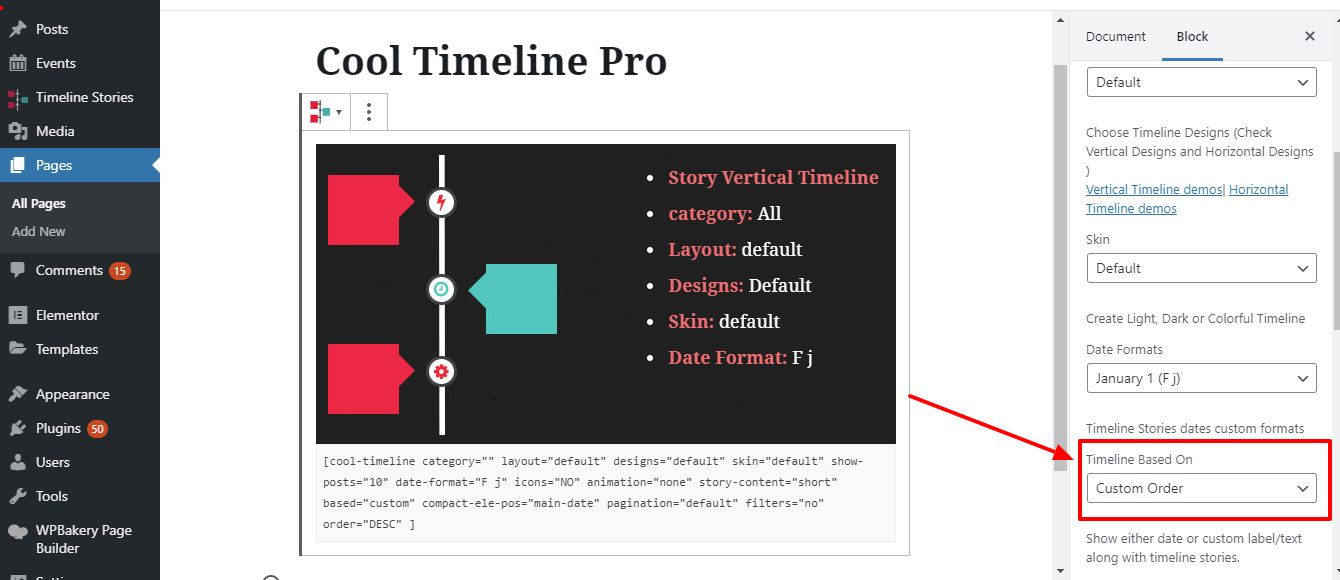 How to Create a Custom Order-Based Timeline in Cool Timeline Pro - FAQ