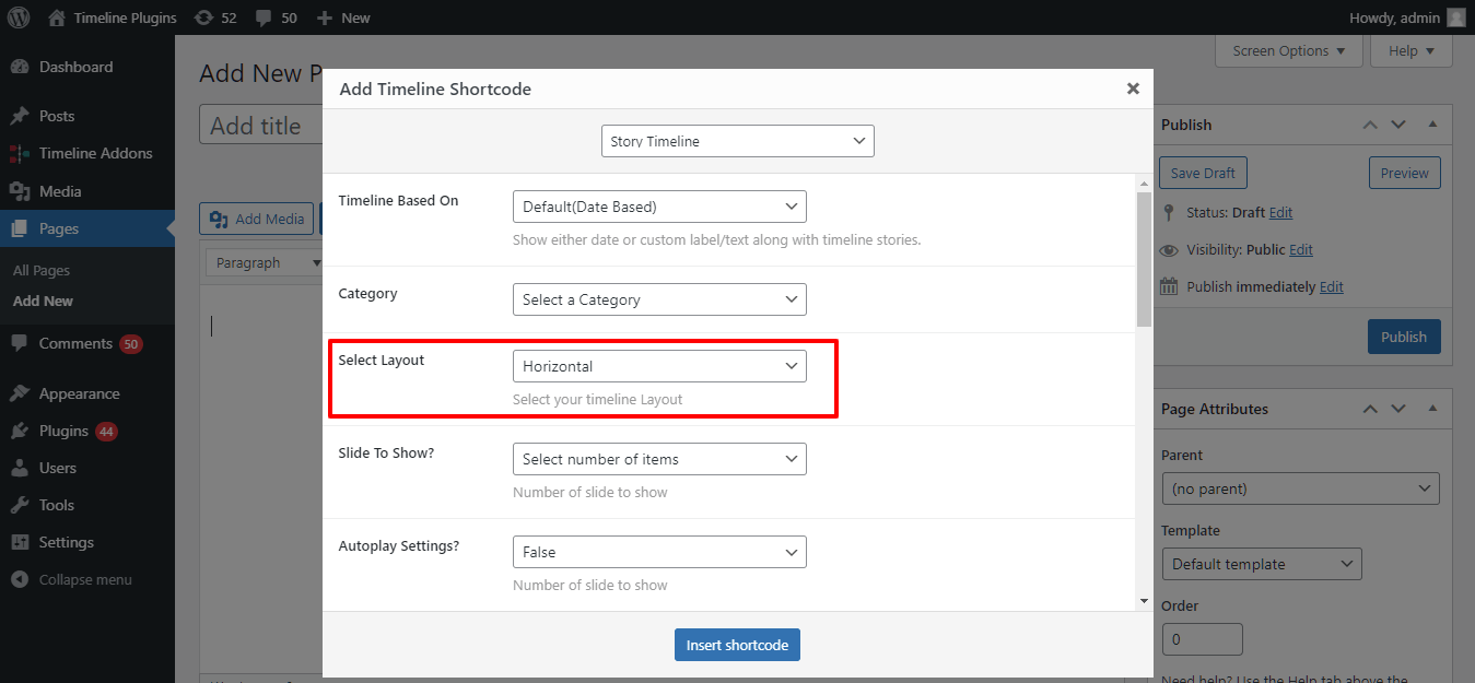 Create Horizontal Timelines with Cool Timeline Pro