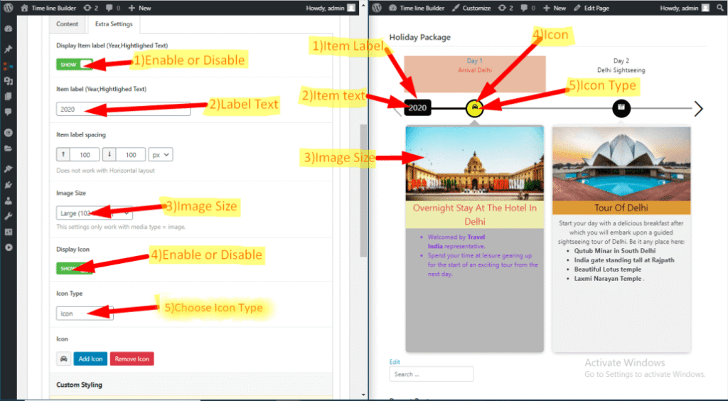 Timeline Builder Advanced Settings - Customize Your Timelines