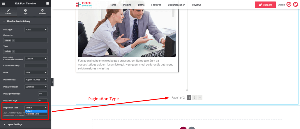 Post Timeline Pagination - Timeline Widget Pro For Elementor Post Timeline Pagination - Timeline Widget Pro For Elementor