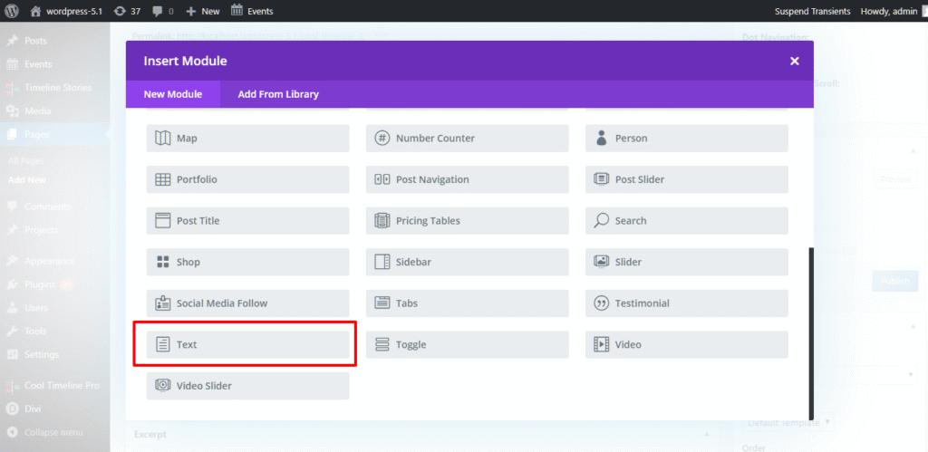 Create Timeline Using The Divi Builder - Cool Timeline Pro