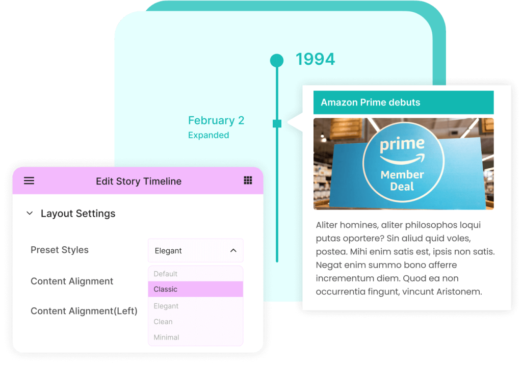 Elementor Timeline Widget Wordpress Plugin