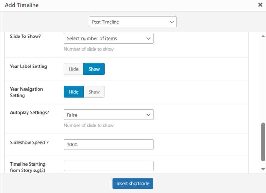 How to Create Horizontal Post Timeline?