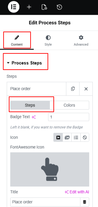 How to Create Process Steps Timeline in Elementor?