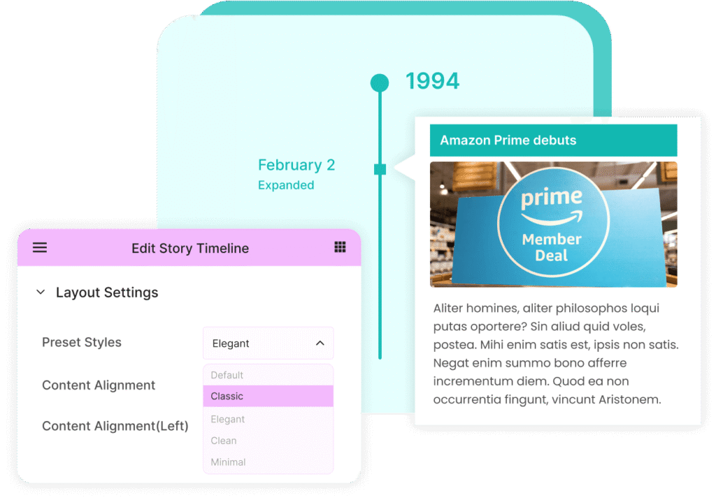 Elementor Timeline Widget - WordPress Plugin