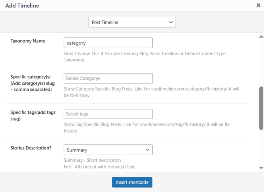 How to Create Vertical Post Timeline?