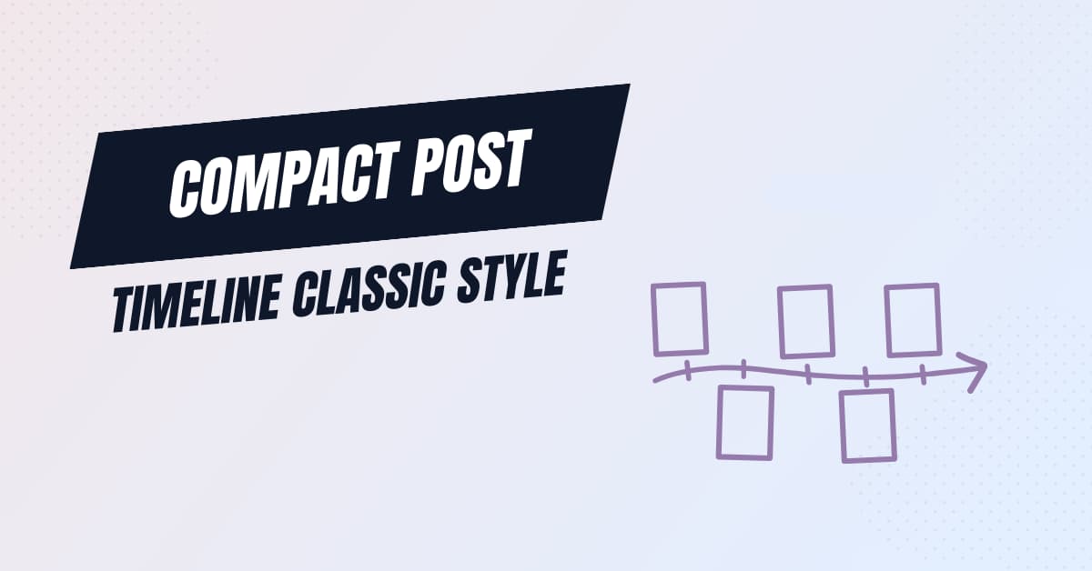 Classic Compact Post Timeline in Elementor