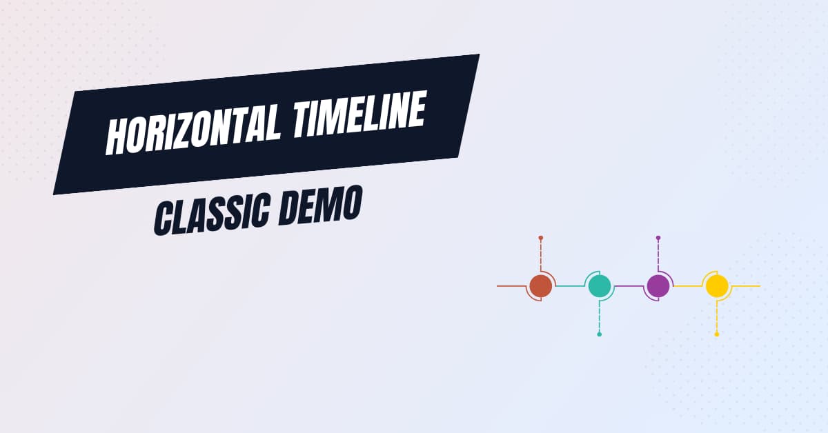 Horizontal Classic Timeline – Cool Timeline Pro