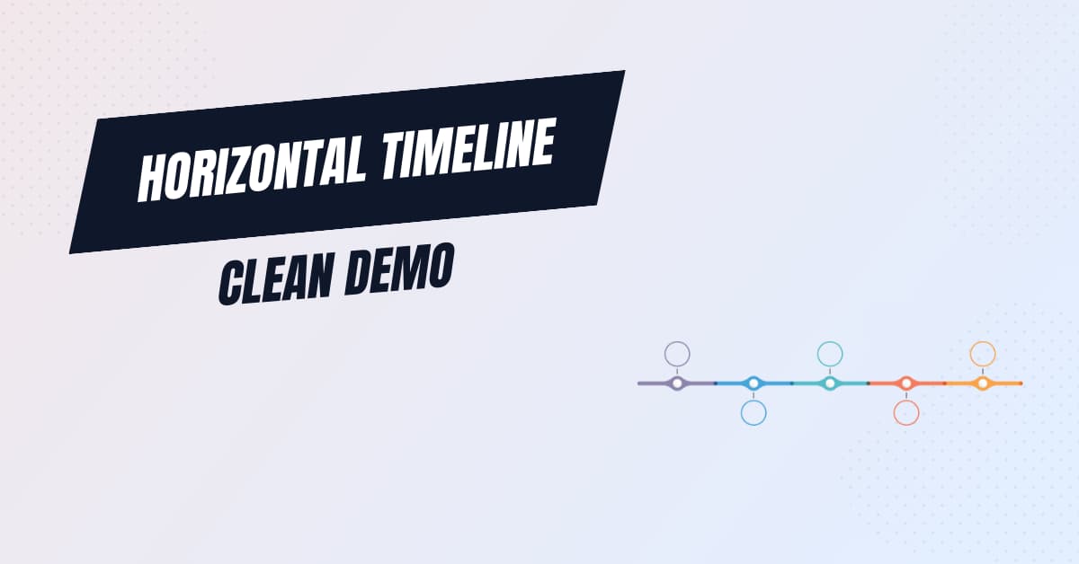Clean Horizontal Timeline Demo – Cool Timeline Pro