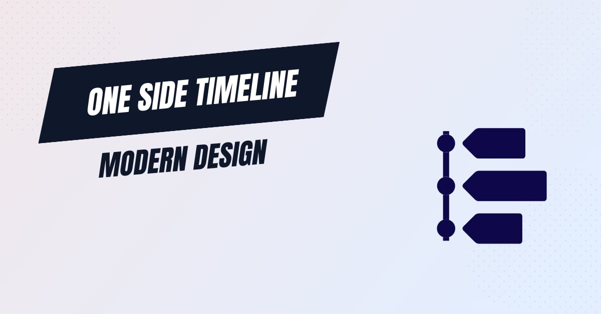 Modern One-Side Timeline Demo – Cool Timeline