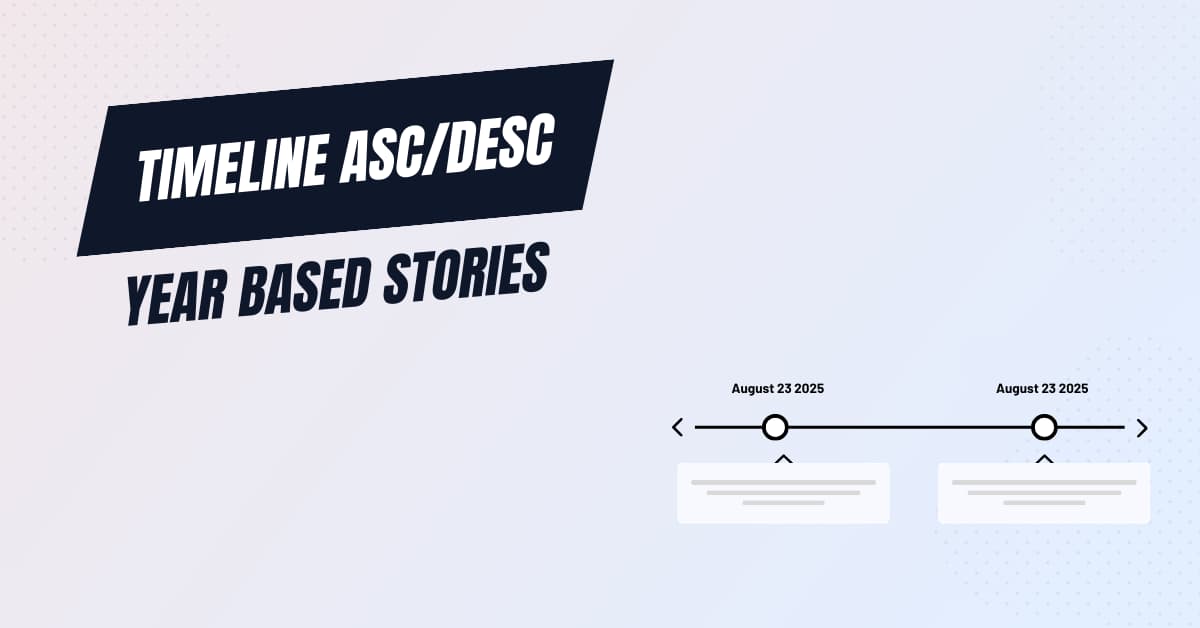 ASC/DESC Timeline Demo – Cool Timeline Pro