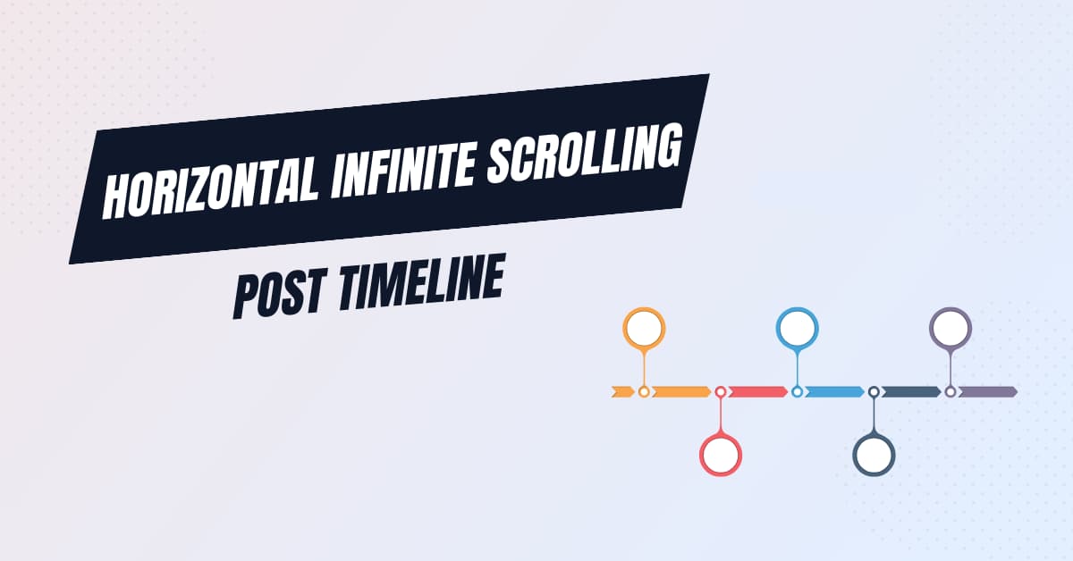 Infinite Scrolling Horizontal Post Timelines in Elementor