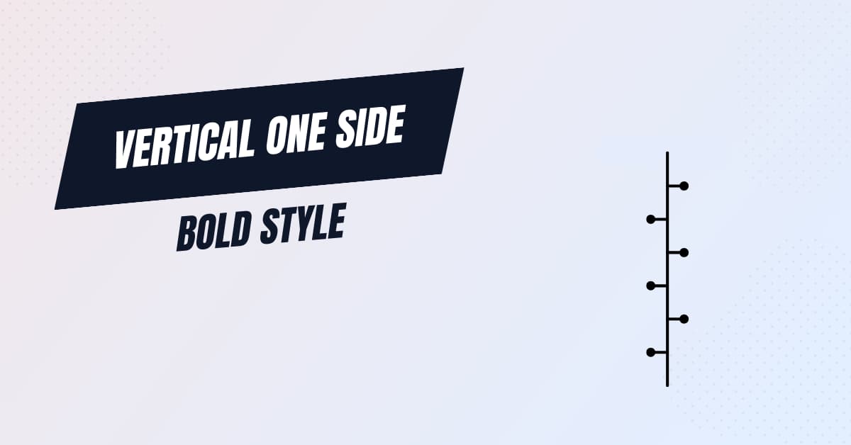 Bold One-Sided Vertical Timelines in Elementor