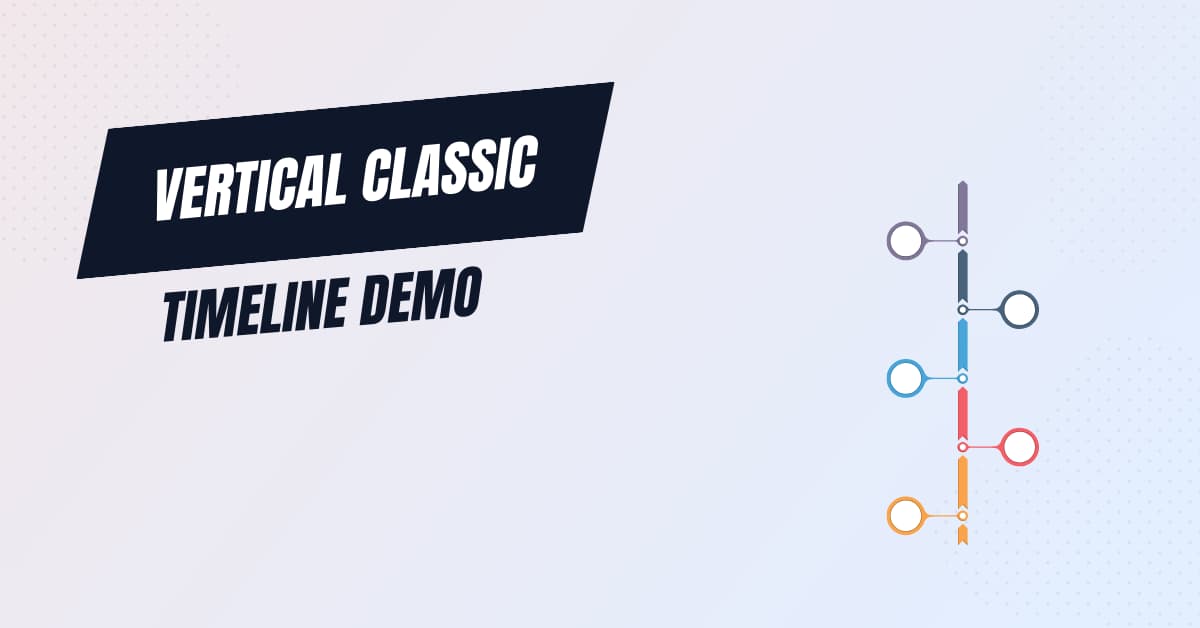 Classic Vertical Timeline Demo – Cool Timeline Pro
