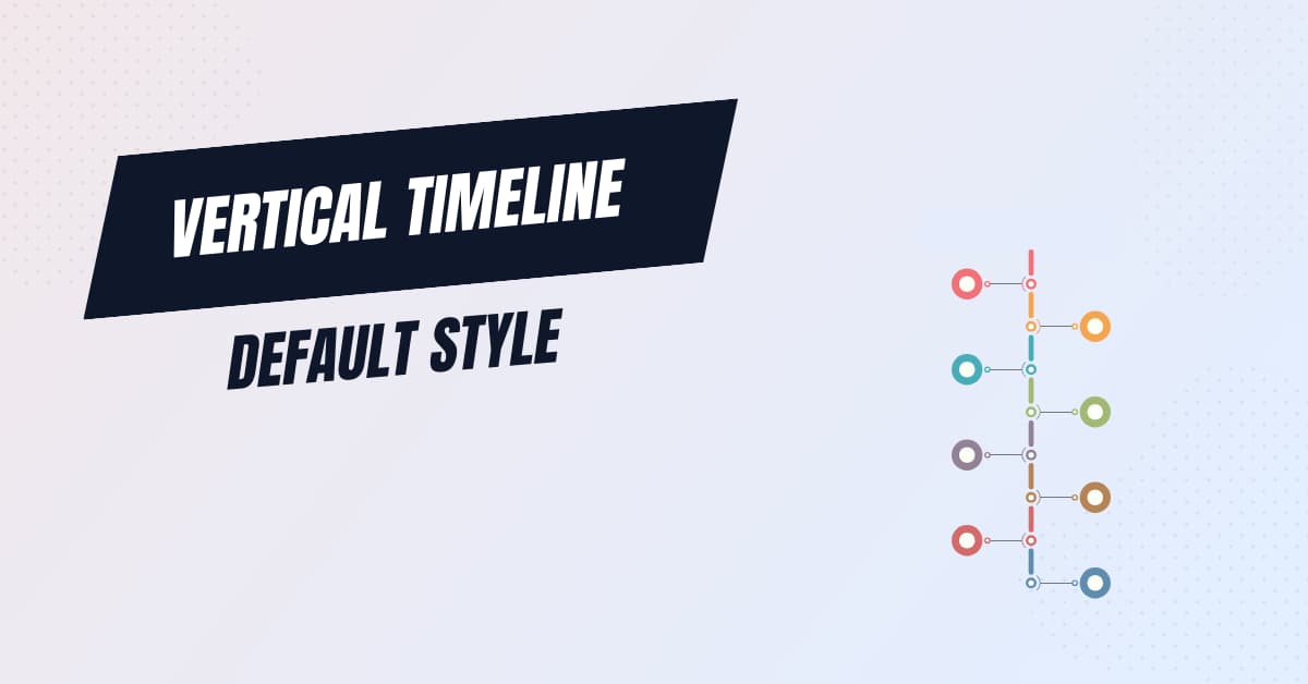 Default Style Vertical Timelines in Elementor