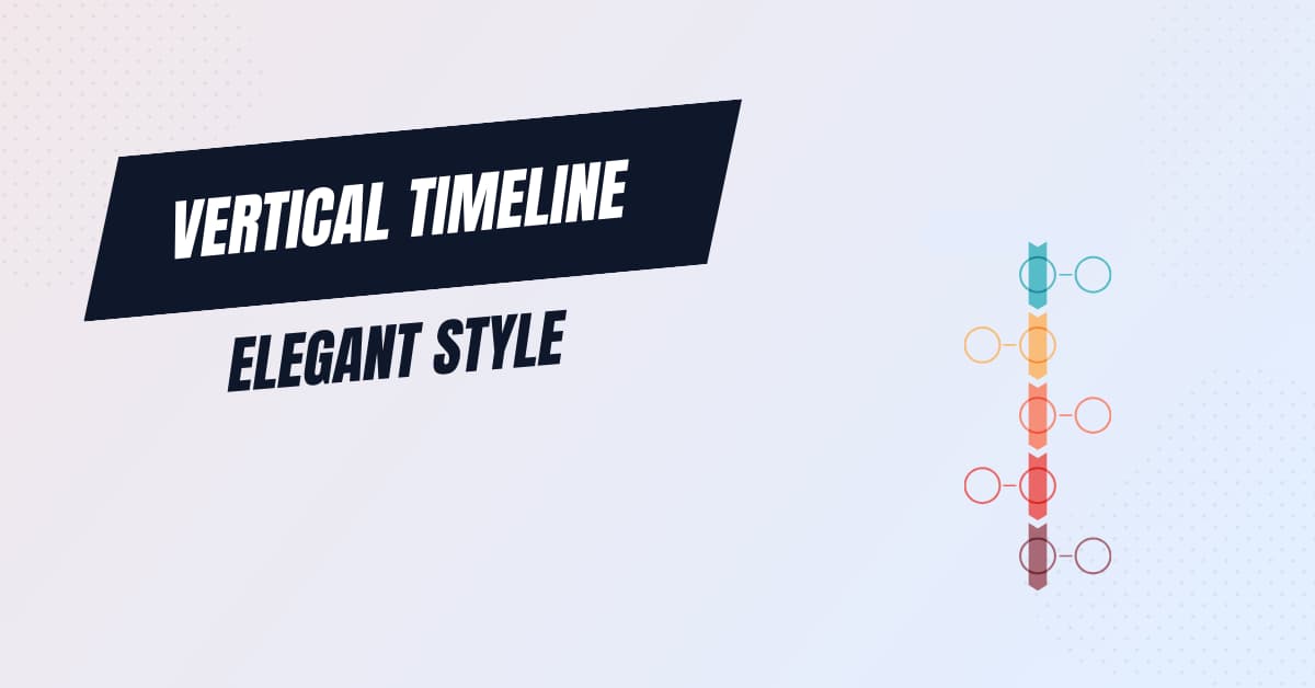 Elegant Style Vertical Timelines in Elementor