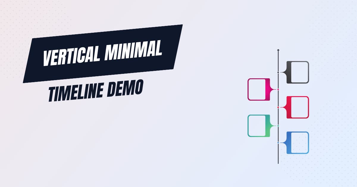 Minimal Vertical Timeline Demo – Cool Timeline Pro