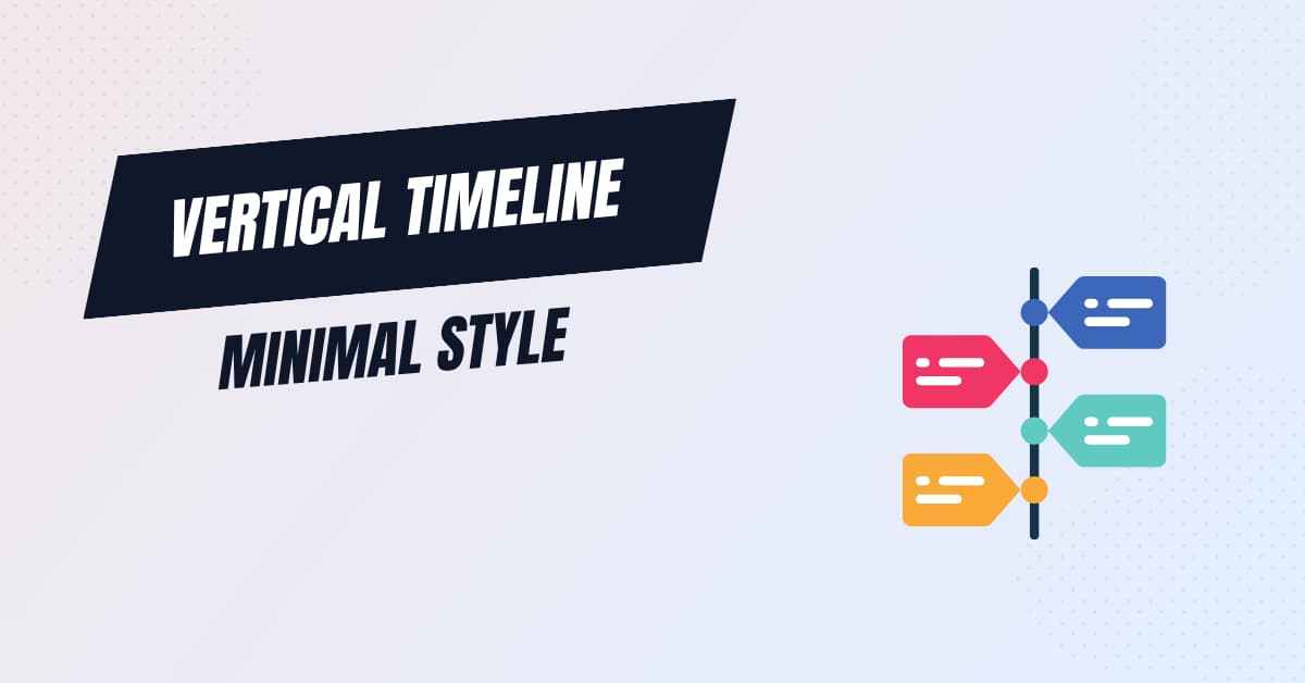 Elementor Vertical Timeline Minimal Layout