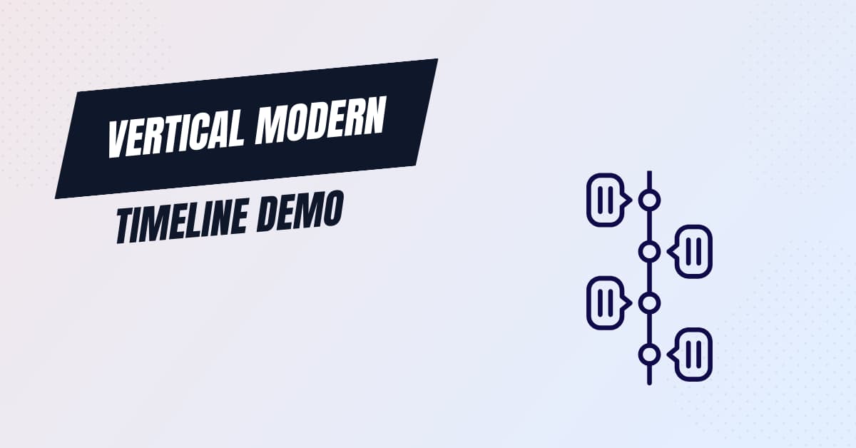 Modern Vertical Timeline – Cool Timeline Pro
