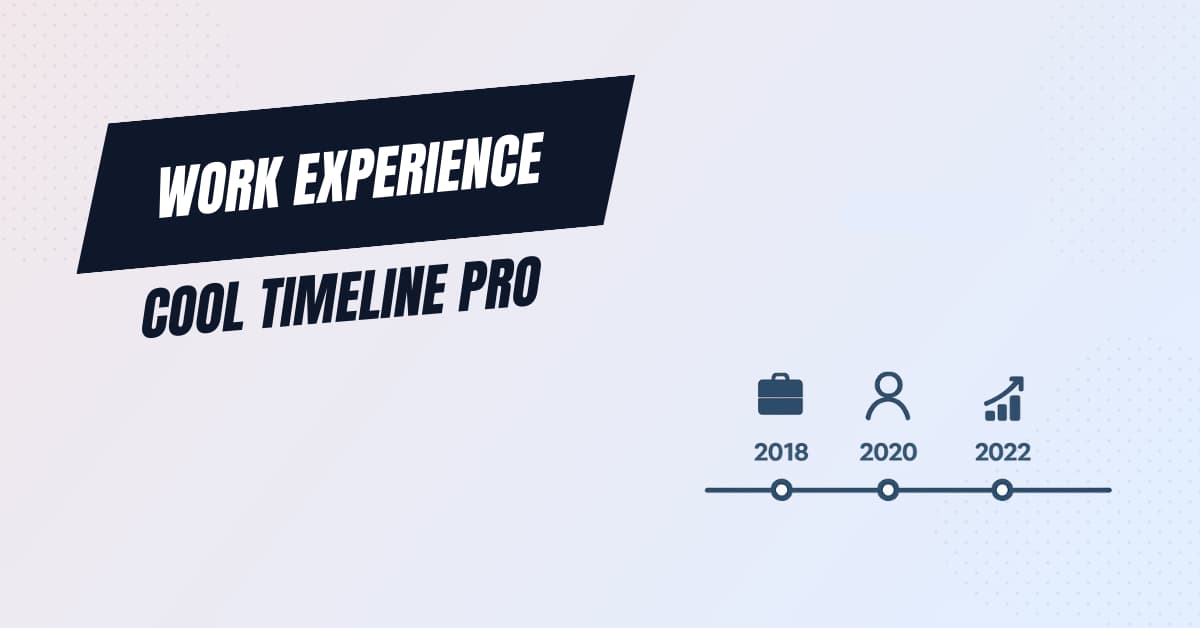 Work Experience Timeline Demo – Cool Timeline Pro